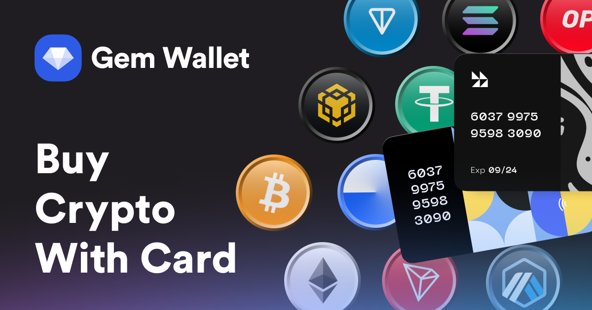 Buy Crypto with a Credit Card | Gem Wallet