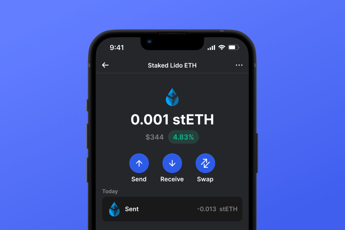Stake Lido ETH Wallet StETH Wallet For IOS Android Gem Wallet